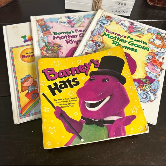 Barney | Other | Barney And Friends Childrens Books Lot Of 4 Books ...